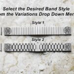Engraved Skull Crossbones Watch Band for 22mm 24mm 25mm Lugs ...