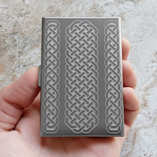 Custom Engraved Stainless Steel RFID Blocking Credit Debit Business ...
