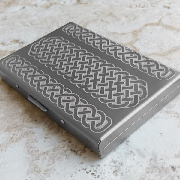 Custom Engraved Stainless Steel RFID Blocking Credit Debit Business ...